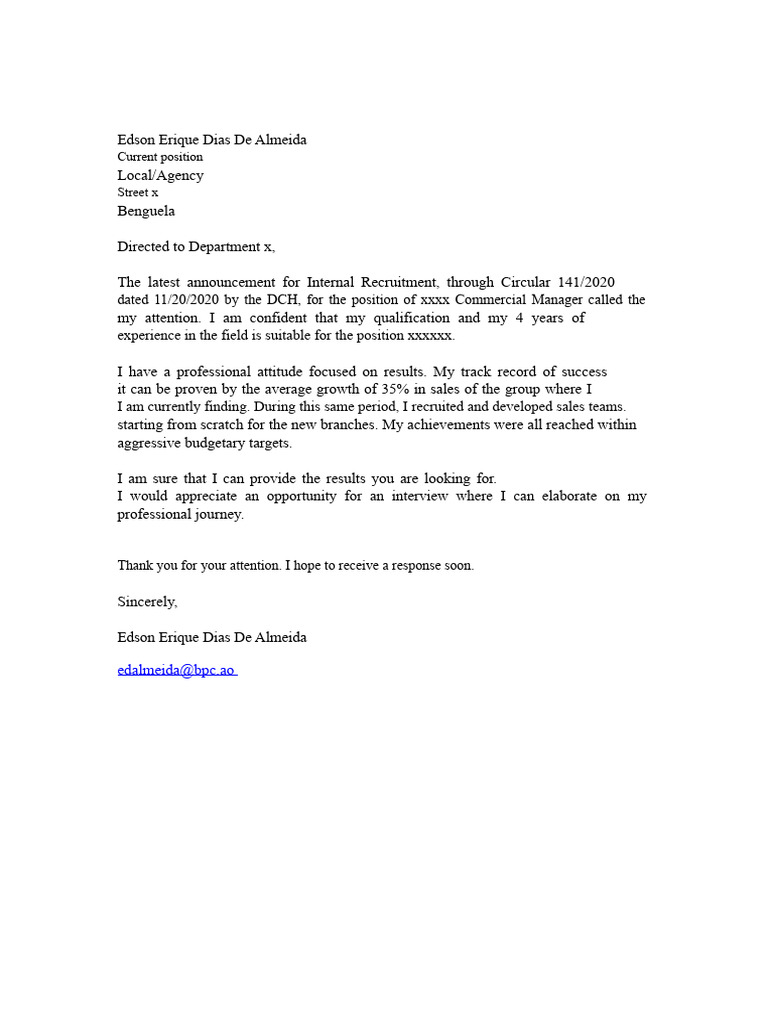 presentation-letter-commercial-manager-0 | PDF