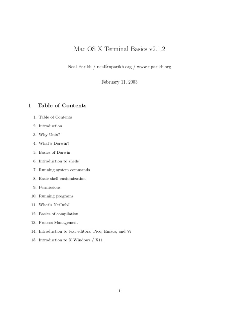 Terminal Basics | PDF | Command Line Interface | Operating System