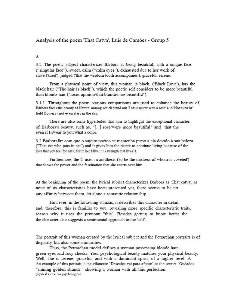 Analysis of the poem "That Captive" - Group 5 | PDF | Poetry | Rhyme