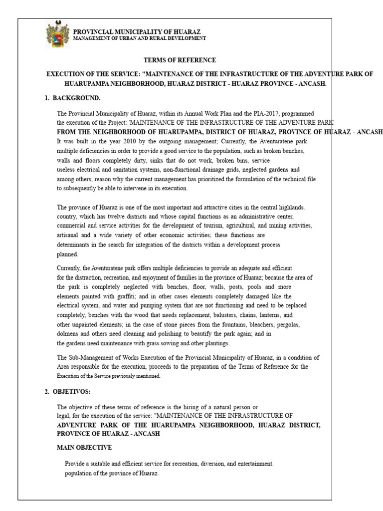 Maintenance Work Execution | PDF | Engineer | Parks