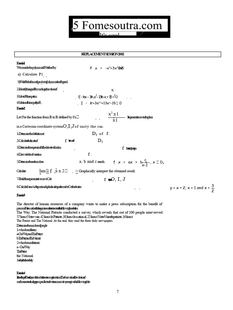 Year_2002_replacement_session | PDF | Applied Mathematics ...