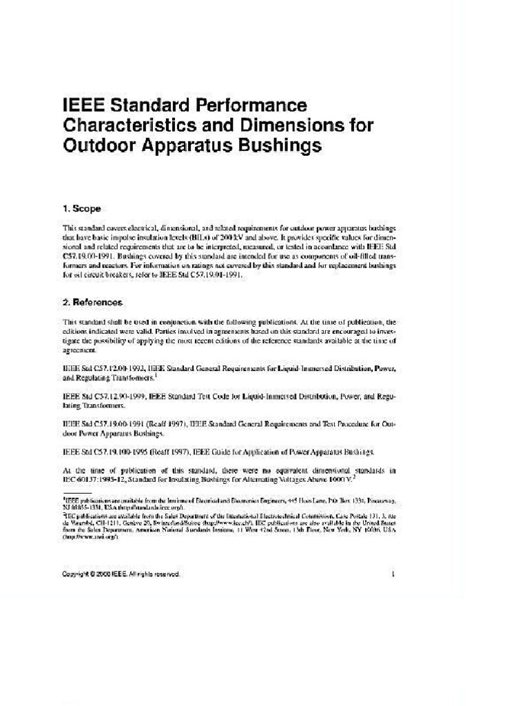 IEEE Outdoor Apparatus Bushings Standards | PDF | Teaching Methods ...