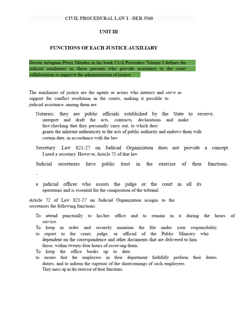Functions of Justice Auxiliaries in Law | PDF | Judge | Lawyer