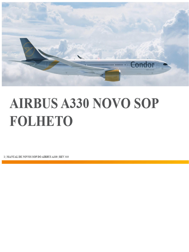 AIRBUS A330 NOVO SOP_Novo Material de Briefing_de_01_04_2022 | PDF ...