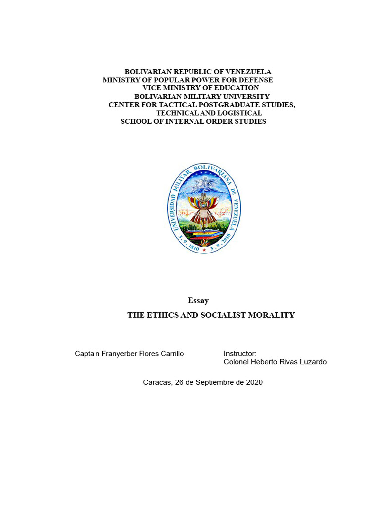 The Ethics and Socialist Morality | PDF | Socialism | Morality