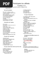 Debate Vocabulary and Expressions Guide | PDF | Epistemology