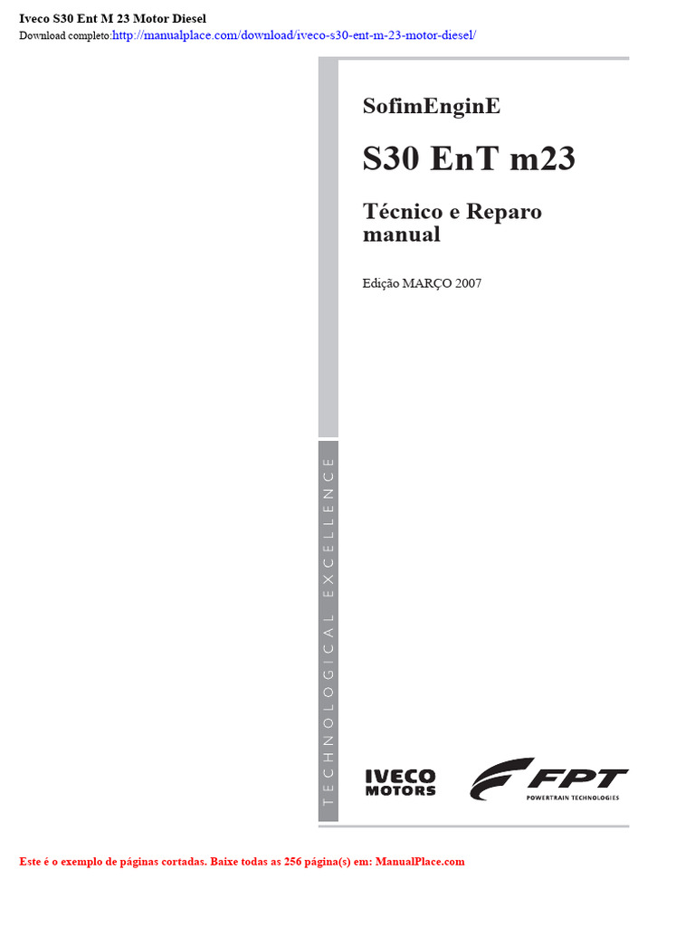 Iveco s30 Ent M 23 Motor Diesel | PDF | Motores | Turbocompressor