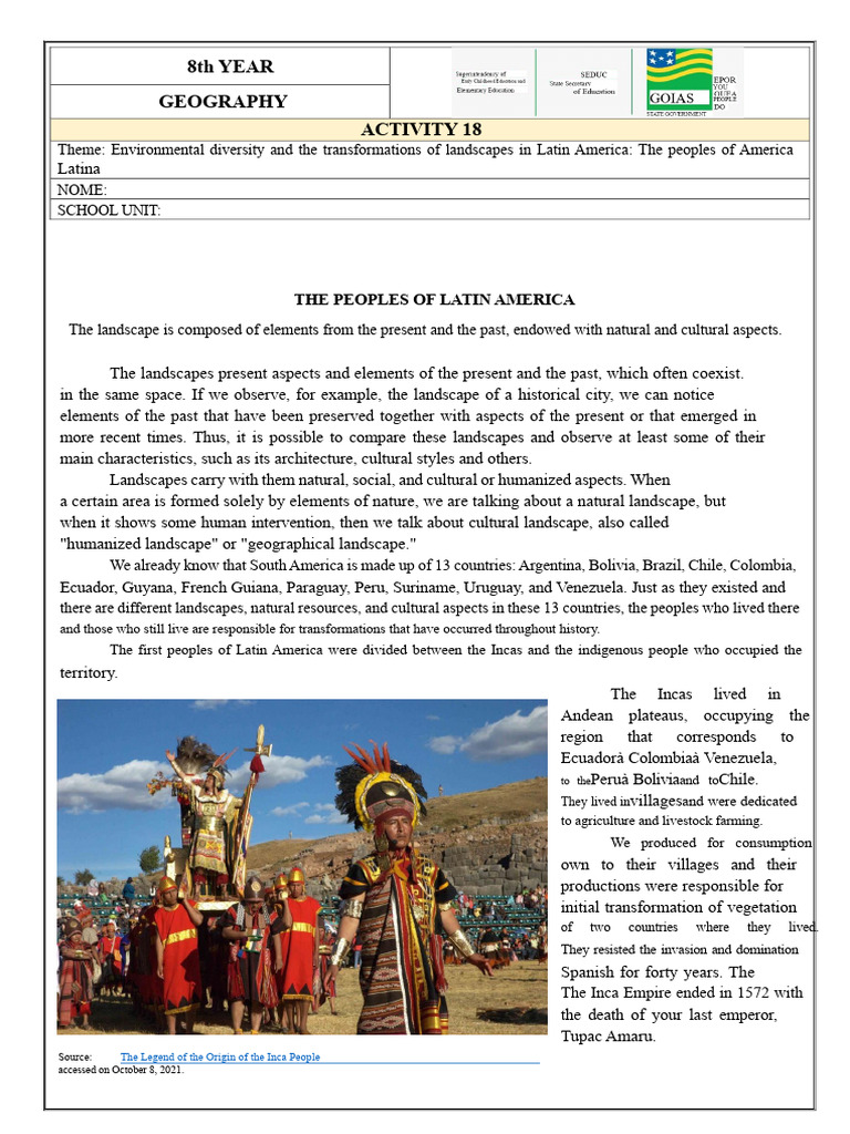 Latin America's Environmental Diversity | PDF | Inca Empire | Latin America