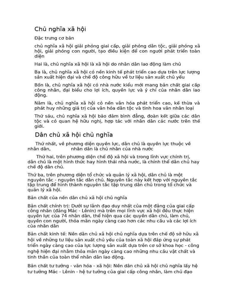 Chủ nghĩa xã hội | PDF