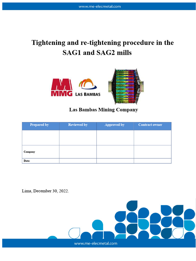 Torque and retorque procedure - Draft_3 Las Bambas | PDF | Screw | Nut ...