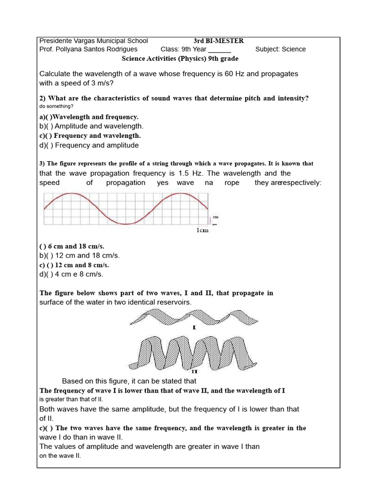 (EF09CI05) REVIEW ACTIVITY SOUND AND ELECTROMAGNETIC WAVES | PDF