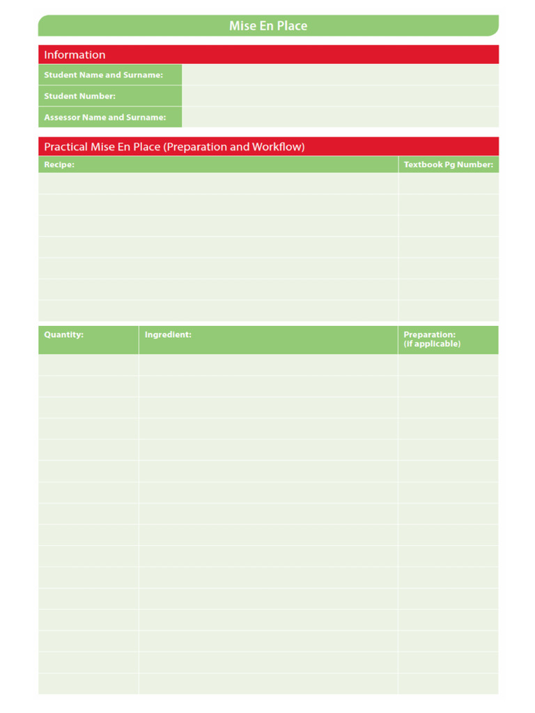 Mise en Place - Presentation and Workflow 7 | PDF