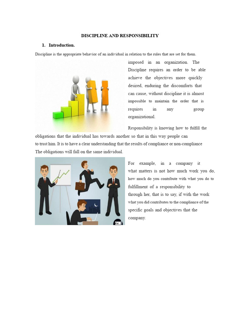 Topic 4 Discipline and Responsibility | PDF | Disciplines | Regulatory ...