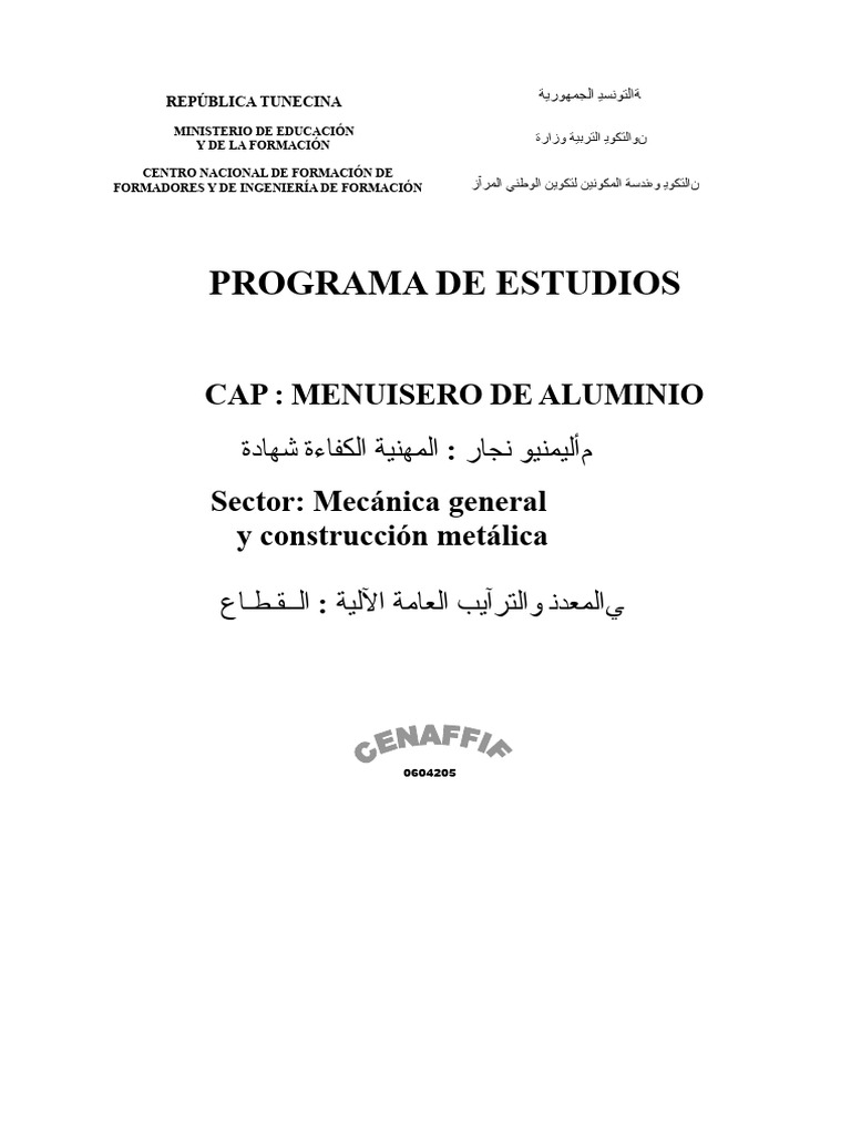 CAP - CARPINTERO DE ALUMINIO | PDF | Carpintería | Aluminio