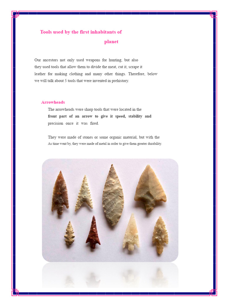 Prehistoric Tools: 5 Essential Inventions | PDF