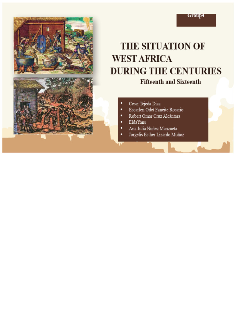 The Situation of West Africa During The 15th and 16th Centuries | PDF ...