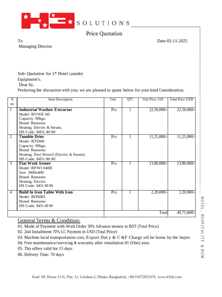 Laundry Qty | PDF