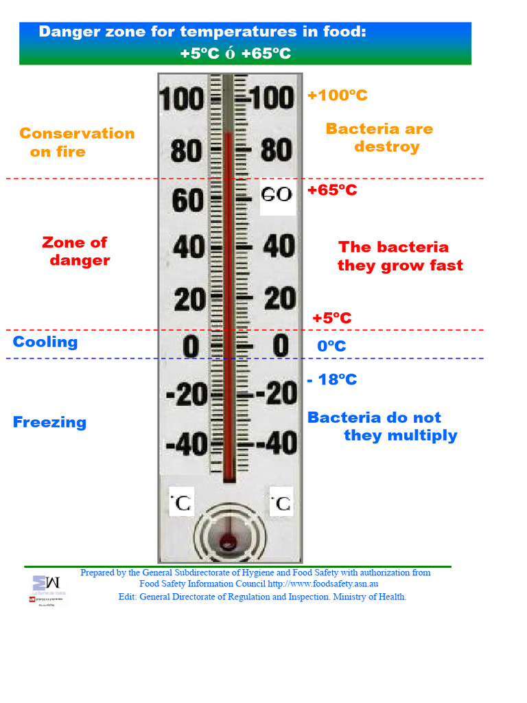 Food Temperature Danger Zone | PDF | Refrigerator | Food Safety