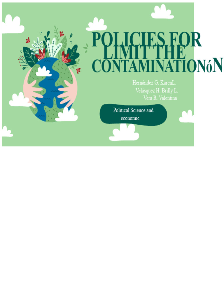 Policies to limit pollution | PDF | Pollution | Taxes