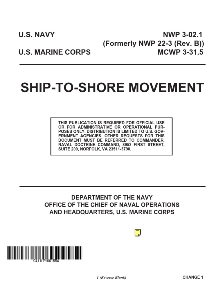 US Marine Corps - Ship-To-Shore Movement MCWP 3-31.5 | PDF | Battalion ...
