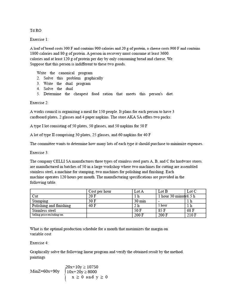 Td RO | PDF | Videocassette Recorder | Linear Programming