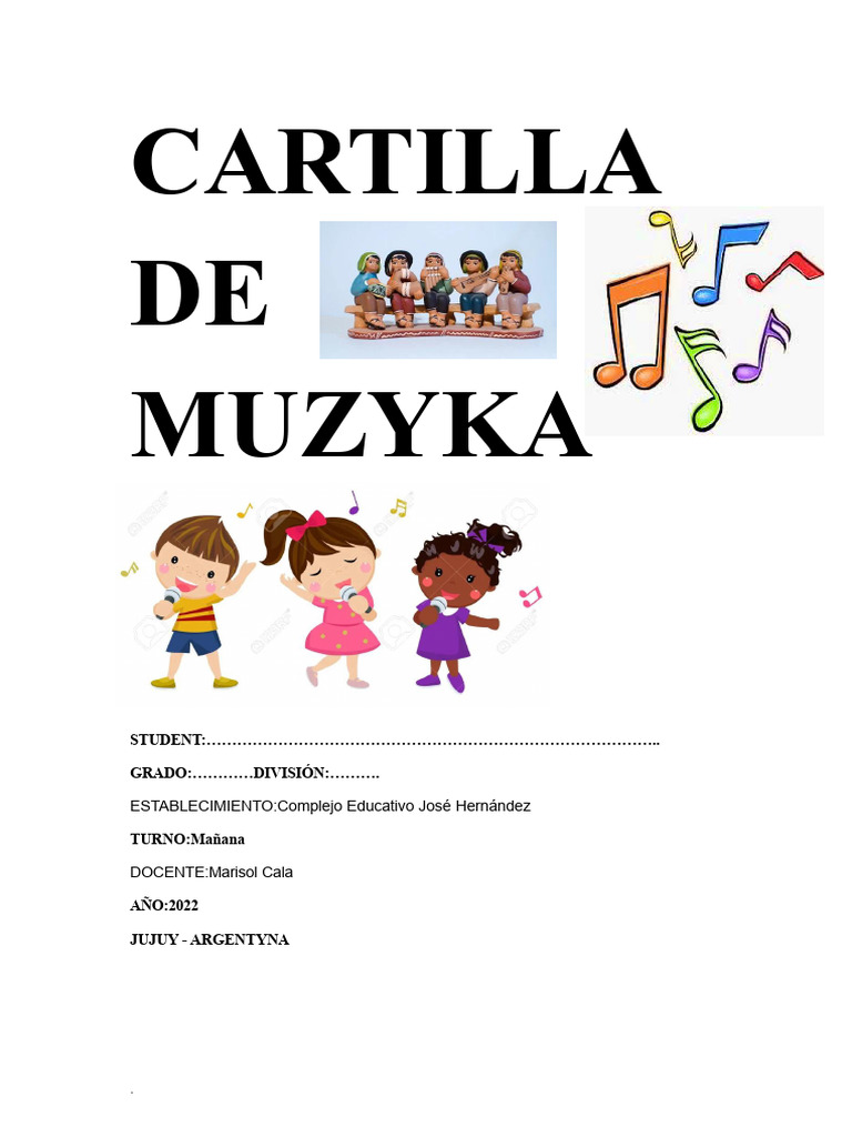 Cartilla de Musica Cejh 2022 | PDF