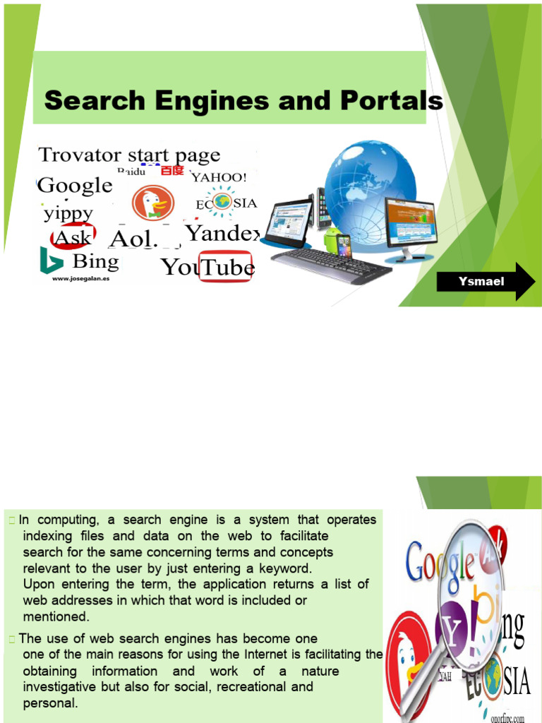 Search Engines and Portals | PDF | World Wide Web | Internet & Web