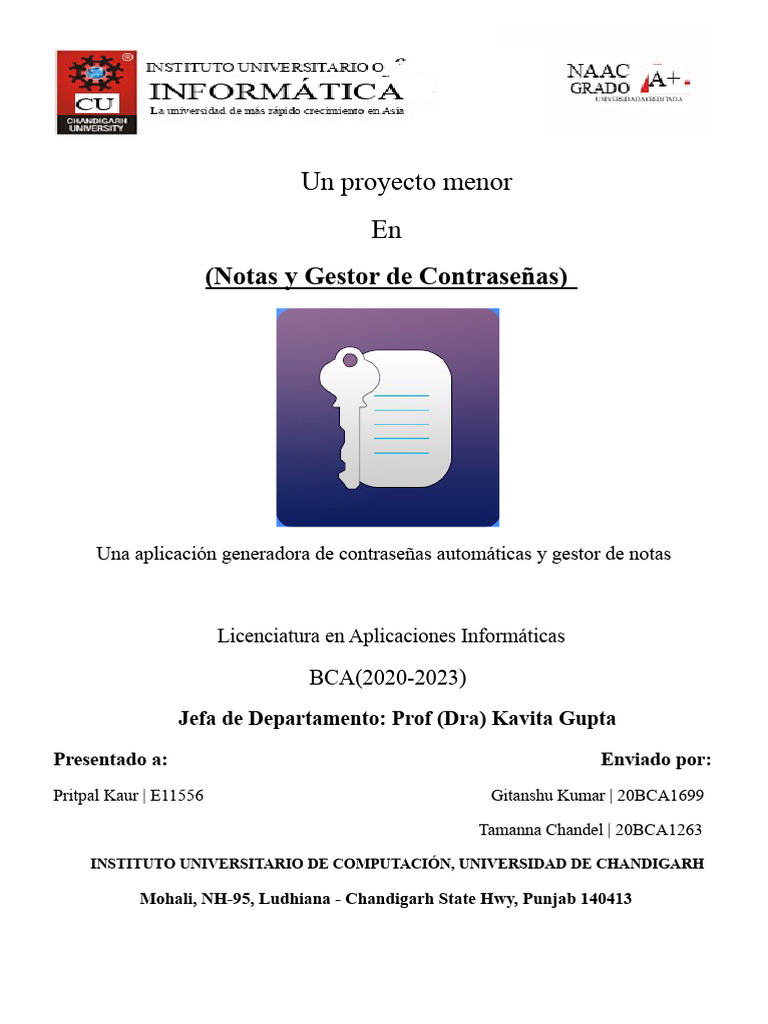 Gestor de contraseñas y notas en la aplicación de Android | PDF | Java ...