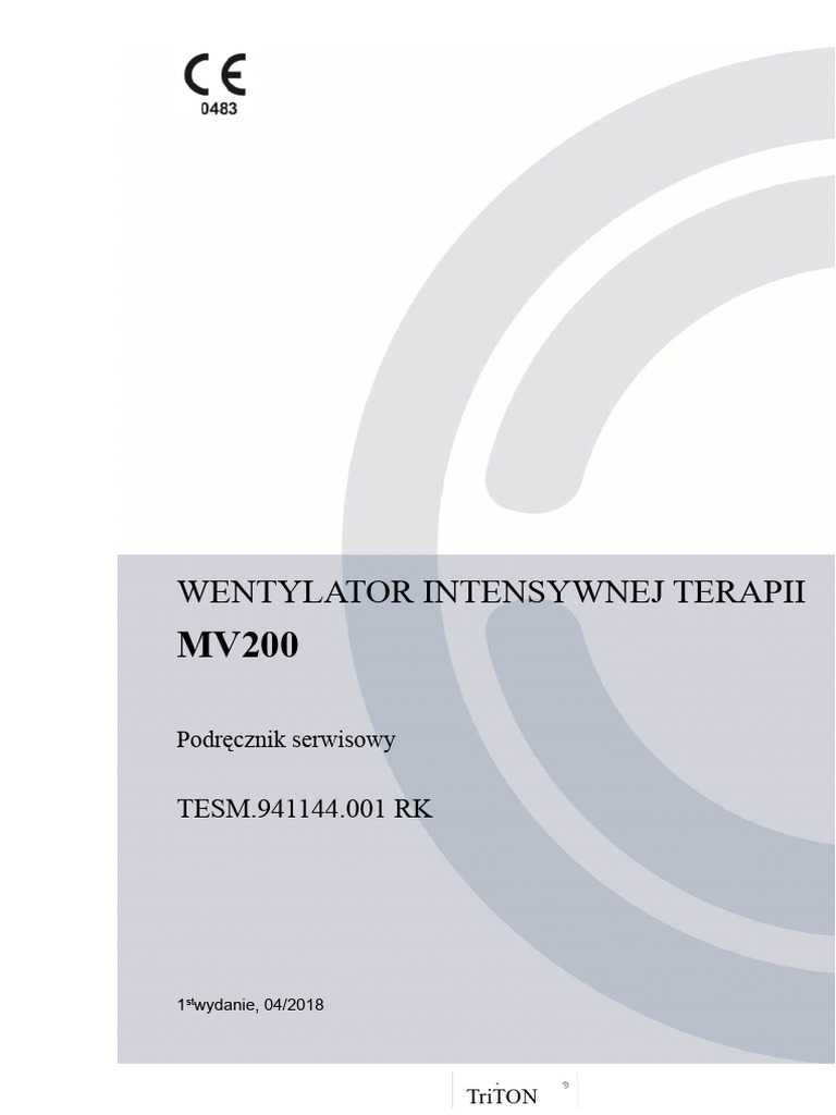 Podręcznik serwisowy MV200 Wersja 1 | PDF
