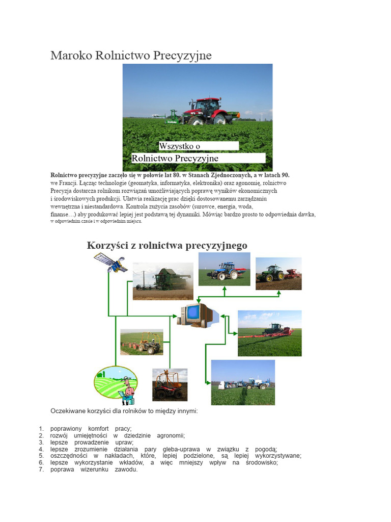 Maroko Rolnictwo Precyzyjne | PDF