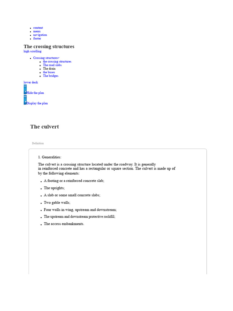 Crossing structures - The culvert | PDF | Concrete | Earth Sciences
