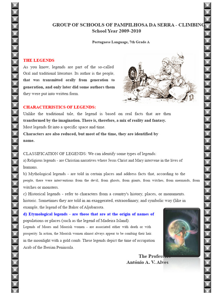 Understanding Legends in Literature | PDF