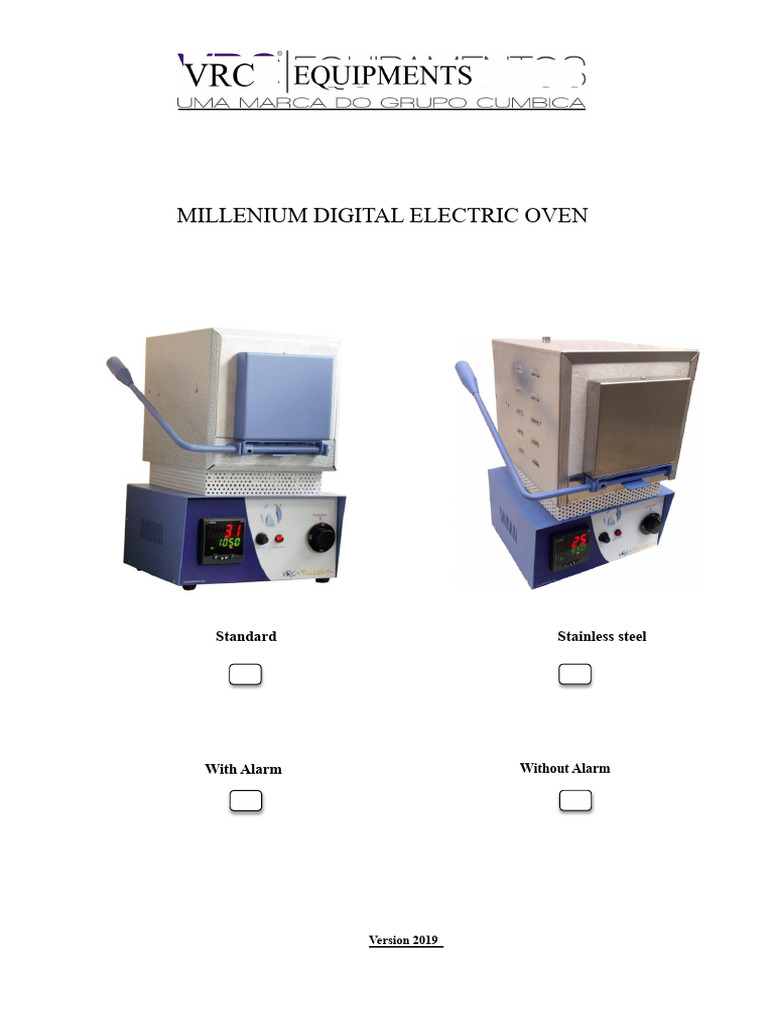 Millennium Digital Electric Oven | PDF | Chimney | Electrical Wiring