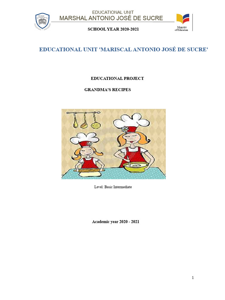 Project - Grandma's Recipe | PDF | Cereals | Maize