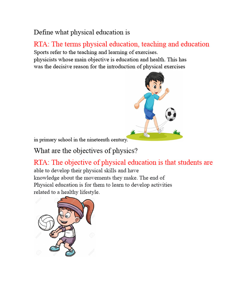 physical education assignment.docx | PDF