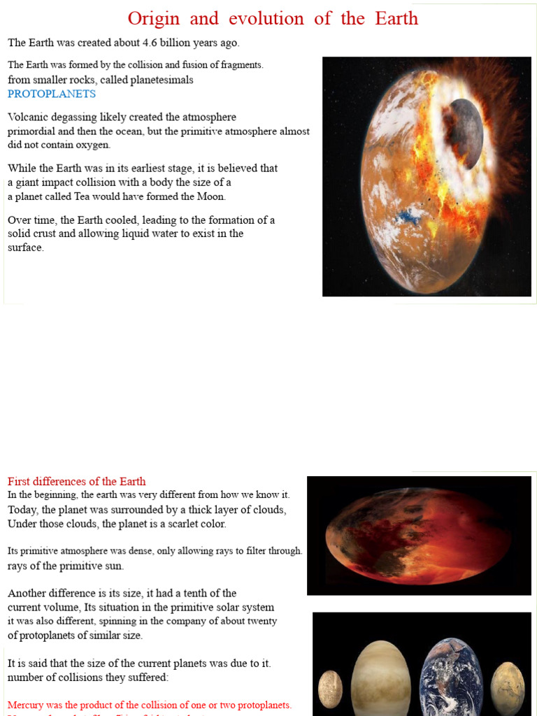 The origin and evolution of the Earth | PDF | Earth | Giant Impact ...