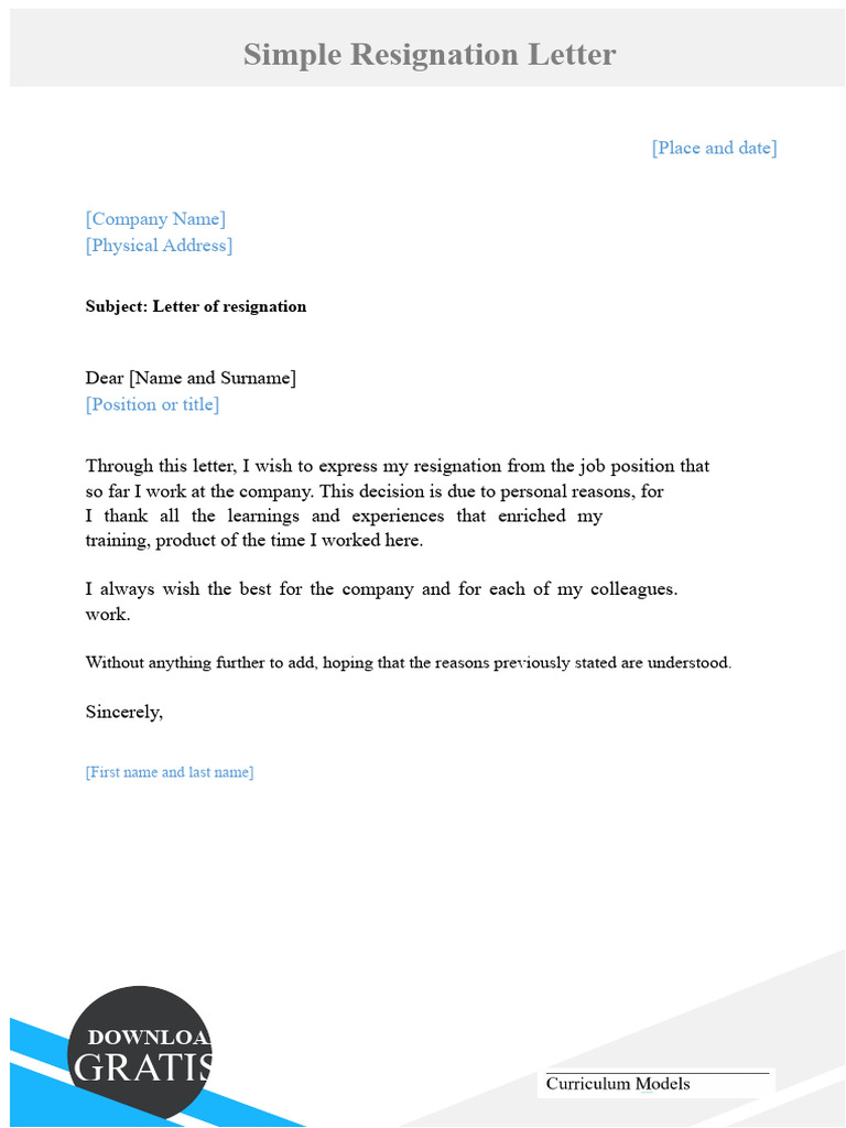 32-simple-resignation-letter-template.docx | PDF