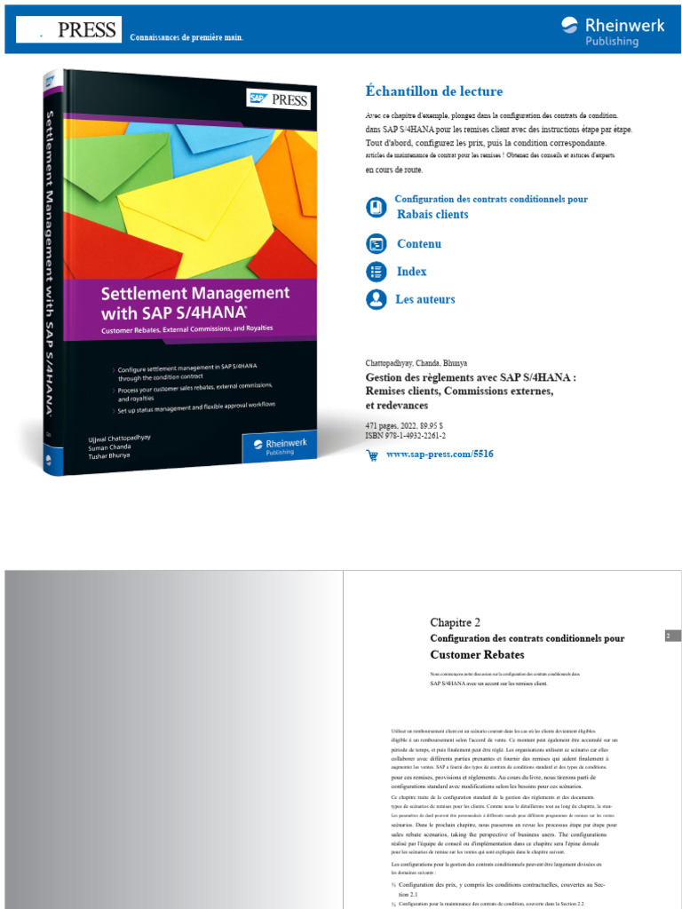 Lecture Exemple Sap Press Gestion Des Reglements Avec Sap S4hana | PDF ...