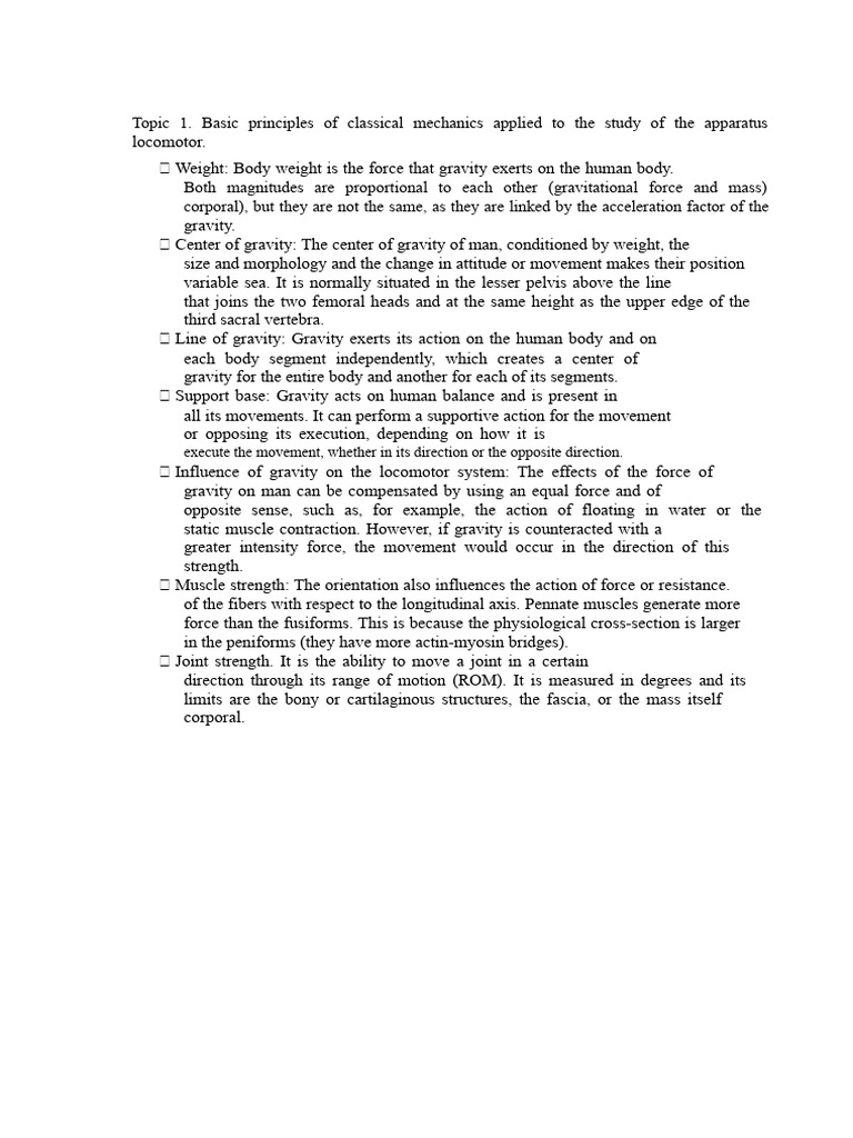 Classical Mechanics in Locomotion | PDF