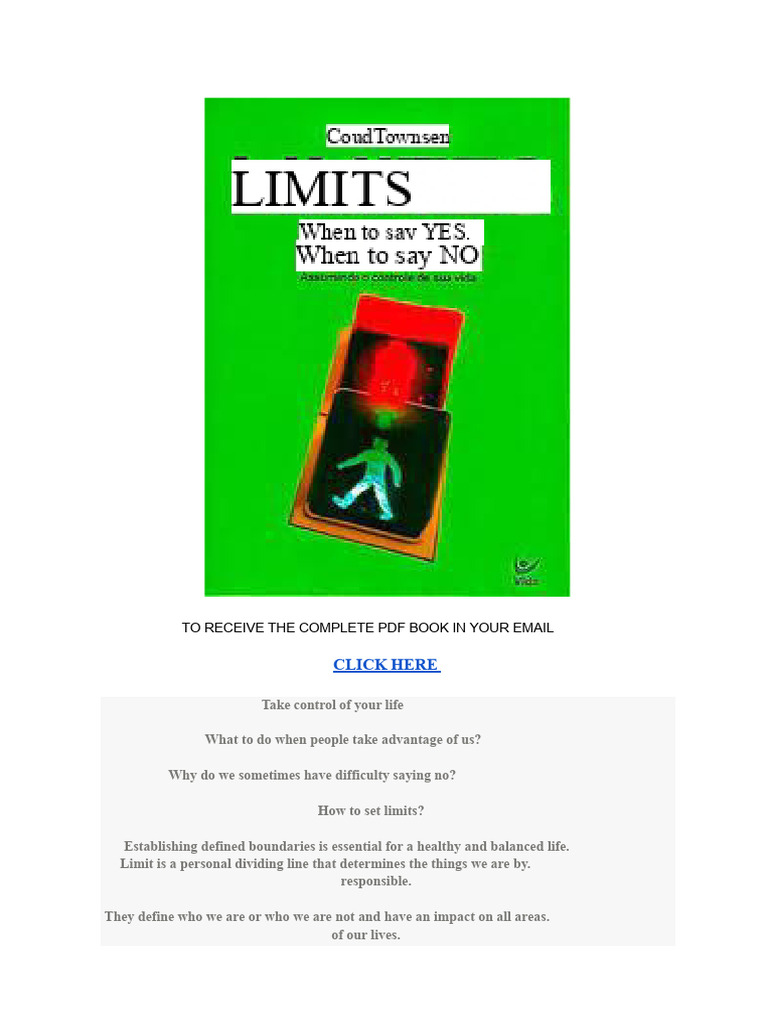 Define Healthy Boundaries Guide | PDF
