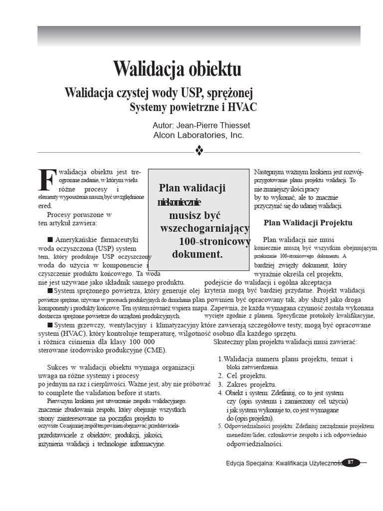 Walidacja Obiektów | PDF