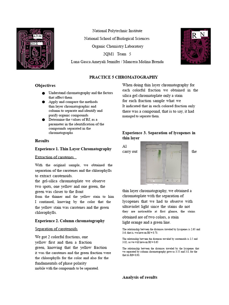 Chromatography Techniques in Organic Chemistry | PDF | Chromatography ...