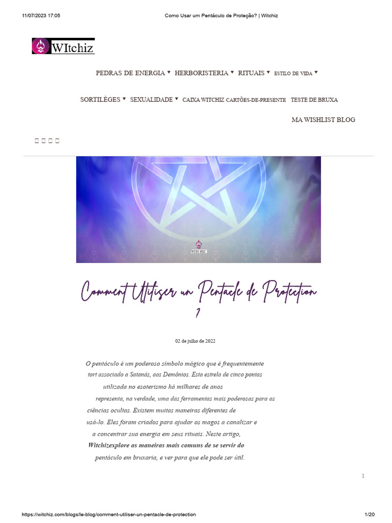 Como Usar um Pentáculo de Proteção | PDF | Wicca | Feitiçaria