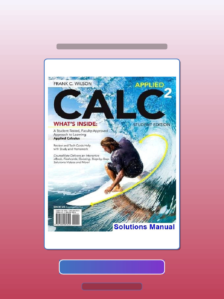Applied CALC 2nd Edition Frank Wilson Test Bank | PDF | Multiple Choice ...
