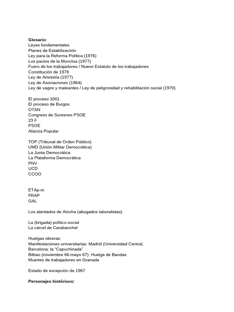 Glosario Padlet CAPES Bac + 3 | PDF