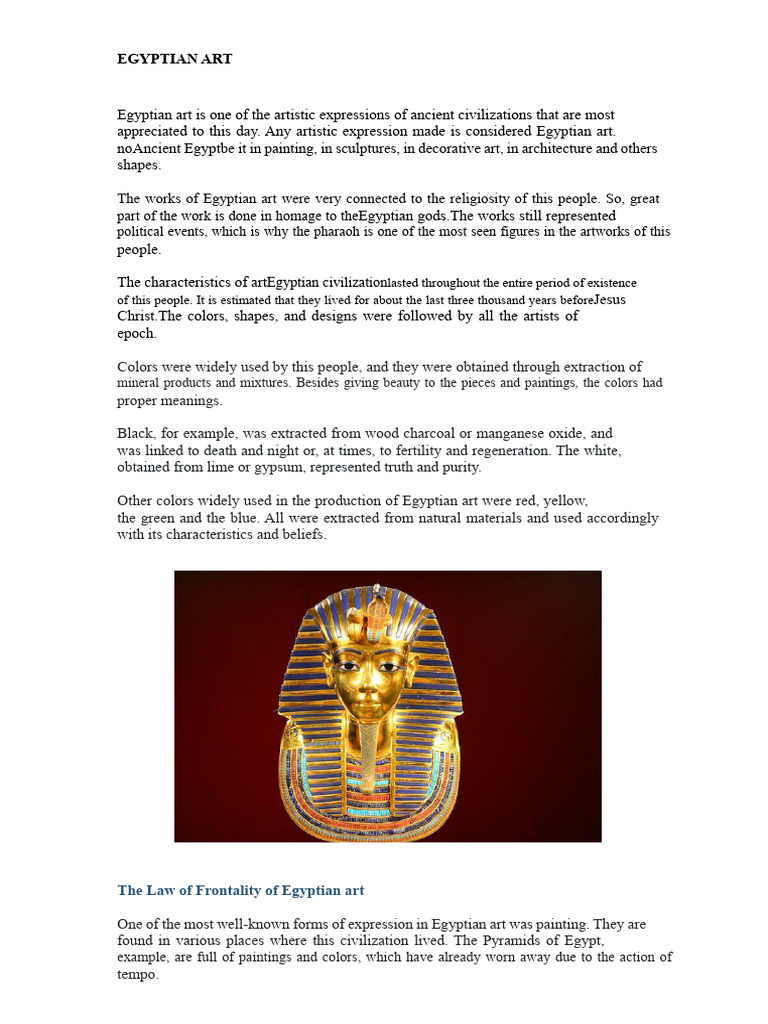 EGYPTIAN ART | PDF | Ancient Egypt