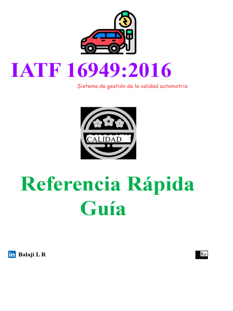 Guía Rápida de IATF 16949:2016 | PDF | Sistema de manejo de calidad ...
