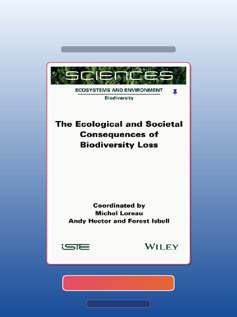 Test Bank for Testbank the Ecological and Societal Consequences of ...