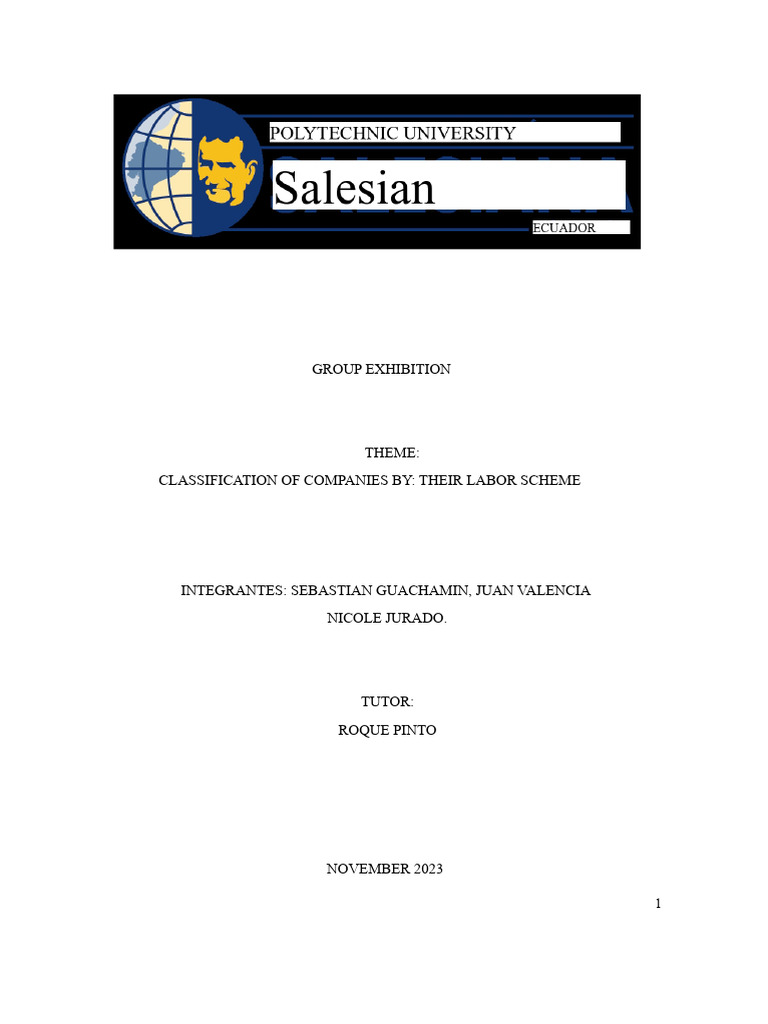 CLASSIFICATION OF COMPANIES BY THEIR LABOR SCHEME | PDF | Employment ...