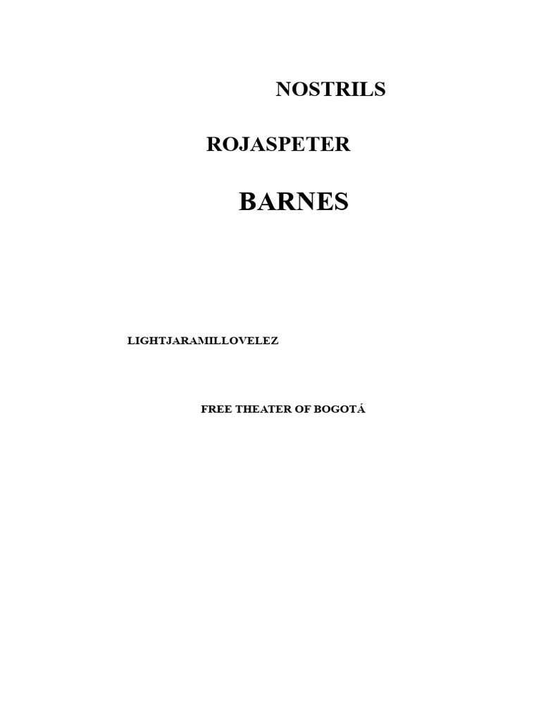 Red Noses - Peter Barnes Complete in Word | PDF